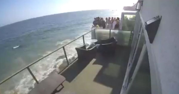 Watch as a Security Camera Captures the Jaw-Dropping Moment a Crowded ...